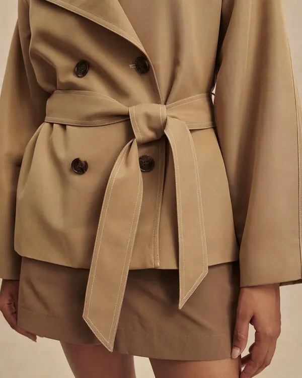 Varley Maddox Short Trench Coat