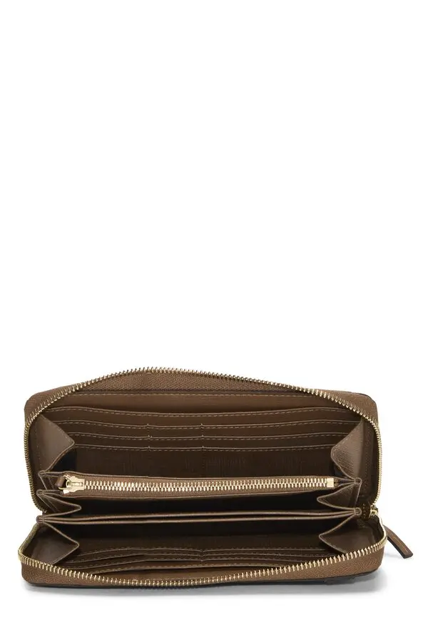 Gucci Gg Supreme Canvas Nice Zip Around Wallet