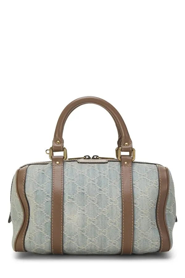 Gucci Denim Boston Handbag