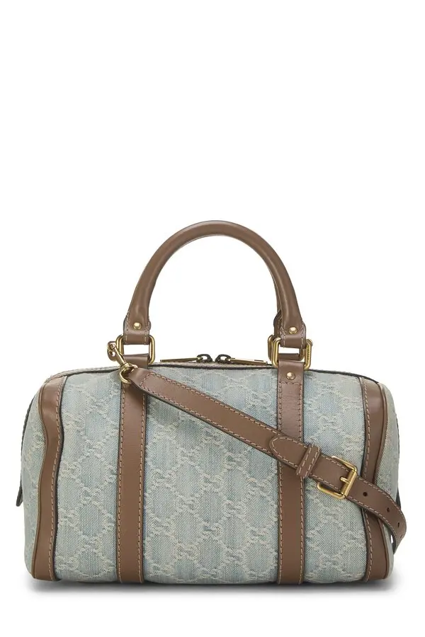 Gucci Denim Boston Handbag