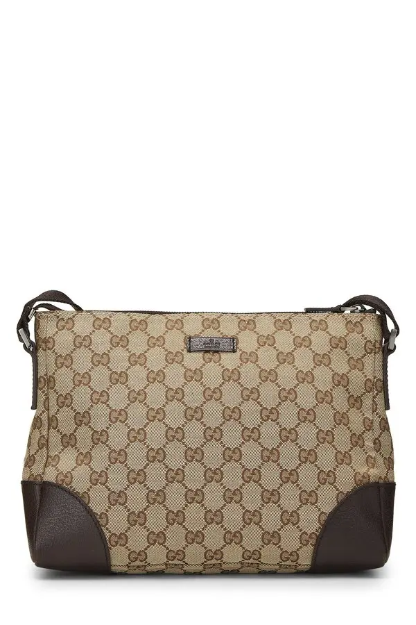 Gucci Gg Monogram Canvas Messenger Bag