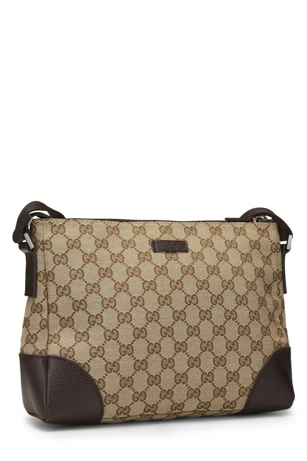 Gucci Gg Monogram Canvas Messenger Bag
