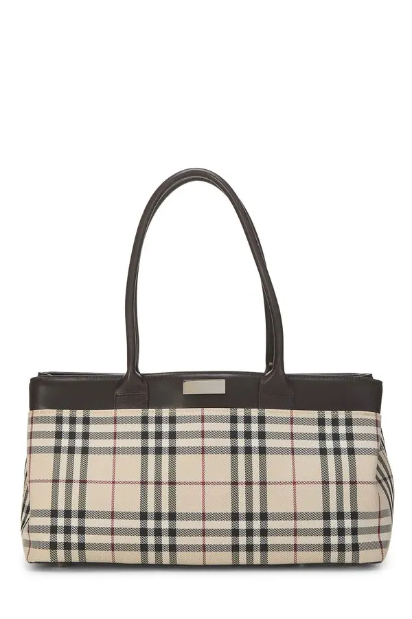 Burberry Nylon Check Handbag
