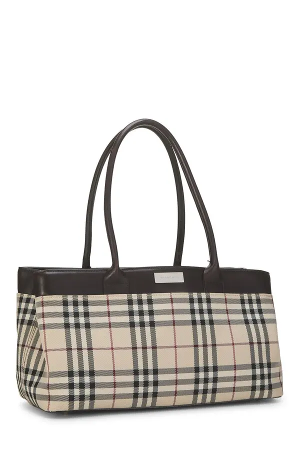 Burberry Nylon Check Handbag