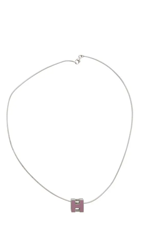 Hermès Cage D'h Necklace - Pink