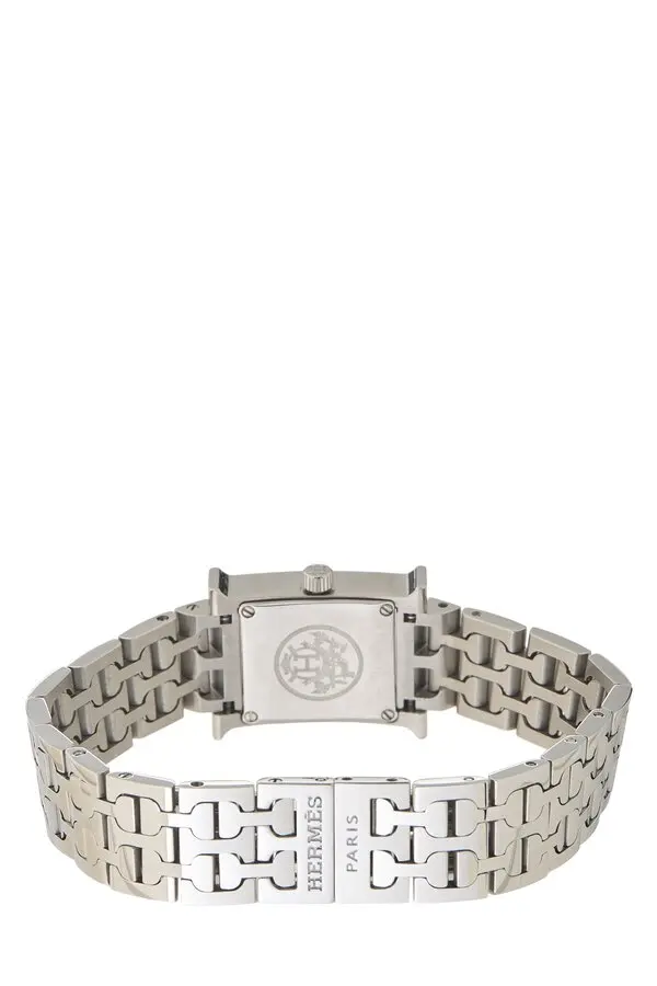 Hermès Stainless Steel Heure H Watch