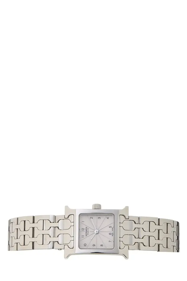 Hermès Stainless Steel Heure H Watch