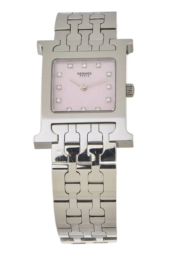 Hermès Stainless Steel Heure H Watch