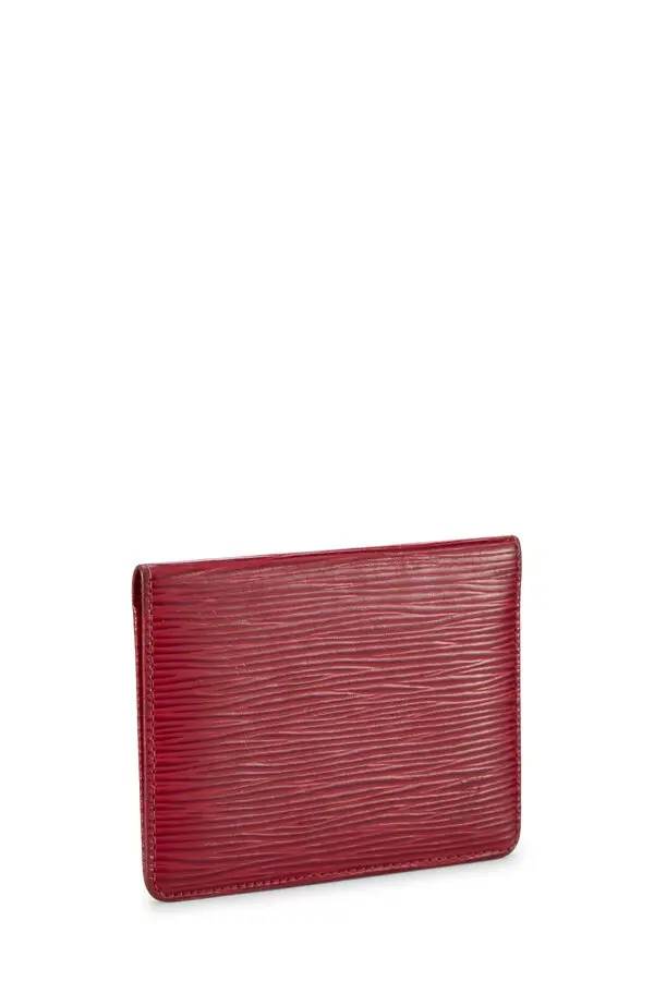 LOUIS VUITTON Epi Porte 2 Cartes Vertical - Red