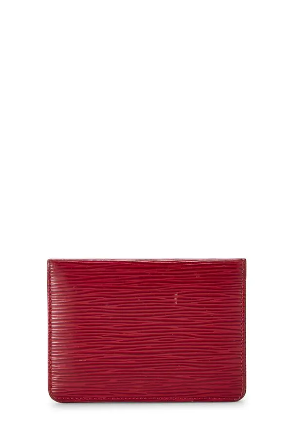 LOUIS VUITTON Epi Porte 2 Cartes Vertical - Red