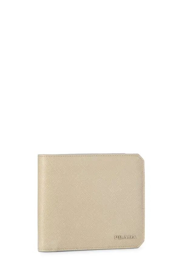 Prada Cream Saffiano Bifold Wallet