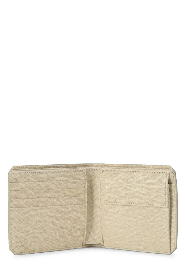 Prada Cream Saffiano Bifold Wallet