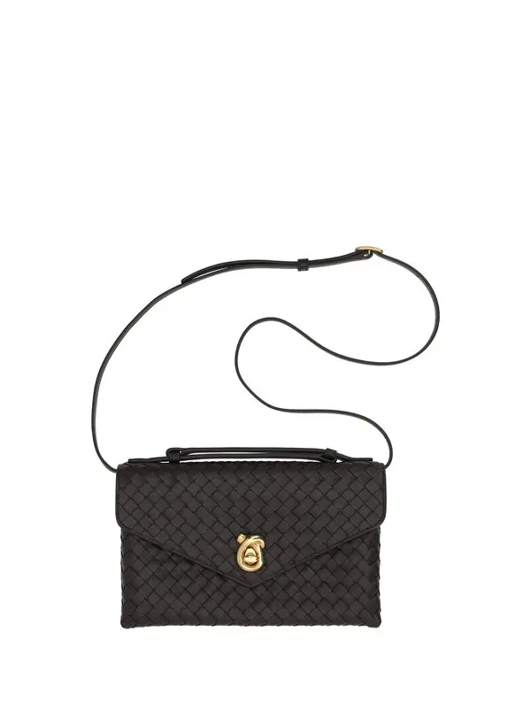 Bottega Veneta Knot Lock Shoulder Bag - Brown