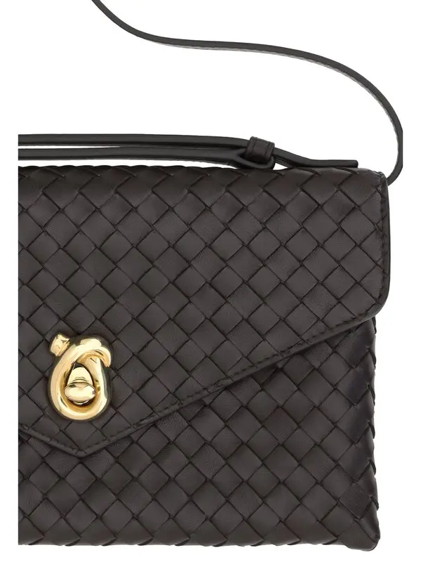 Bottega Veneta Knot Lock Shoulder Bag - Brown
