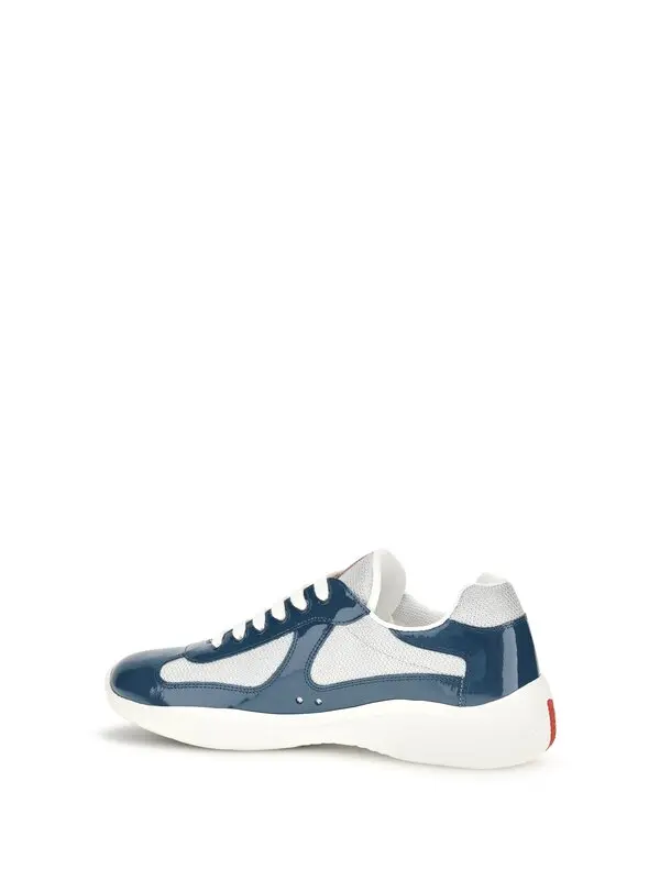 Prada America's Cup Sneakers In Patent Leather And Technical Fabric