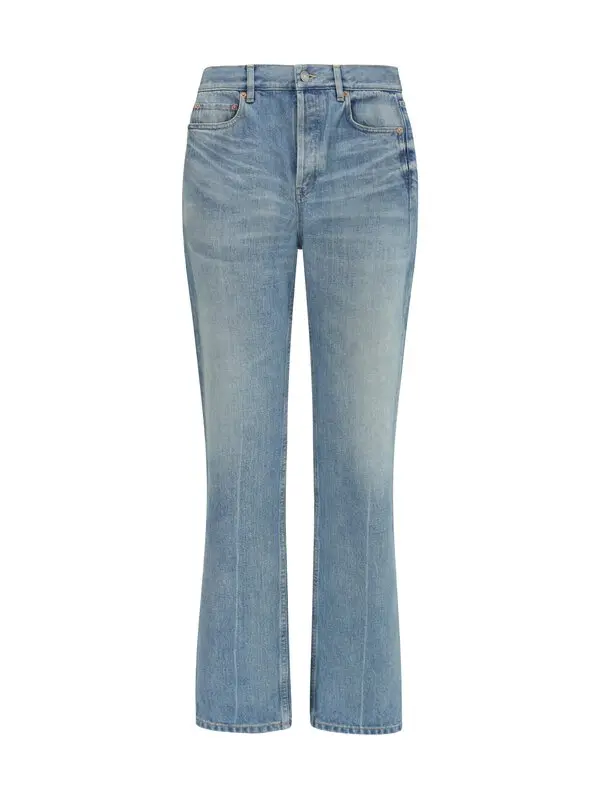 Saint Laurent Authentic Straight Jeans - Blue