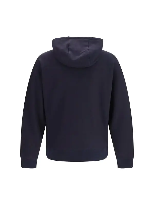 Loro Piana Neem Cotton And Cashmere Bomber Hoodie - Blue