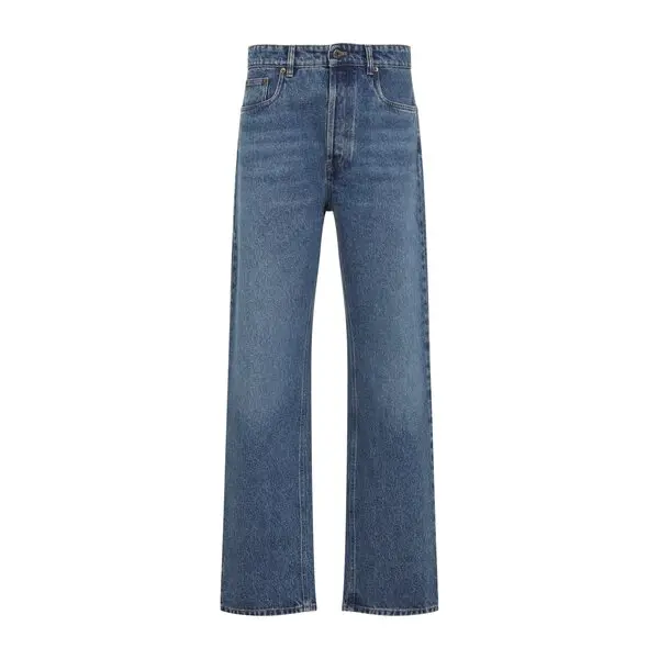 Miu Miu High-rise Straight-leg Jeans - Blue