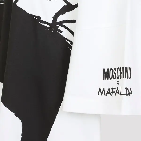 Moschino X Mafalda Graphic Print T-shirt Dress