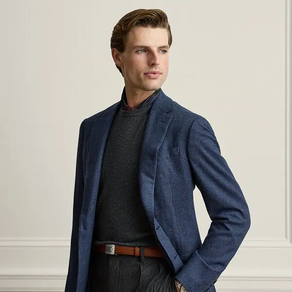 Ralph Lauren Kent Handmade Houndstooth Sport Coat
