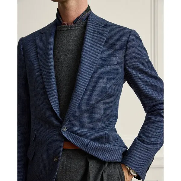 Ralph Lauren Kent Handmade Houndstooth Sport Coat