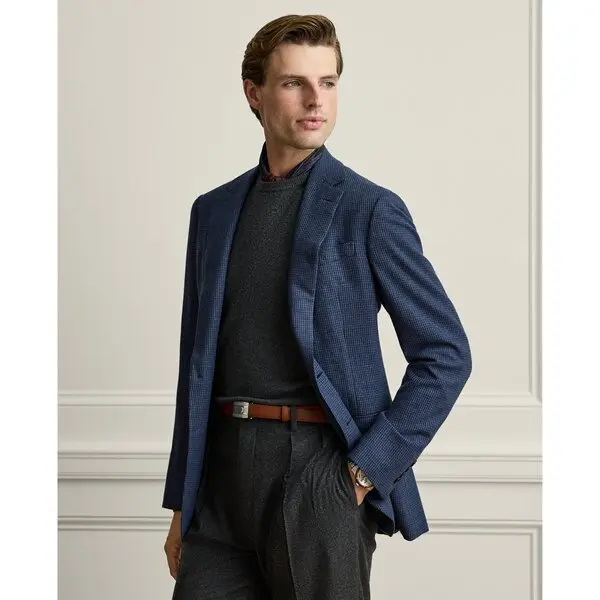 Ralph Lauren Kent Handmade Houndstooth Sport Coat