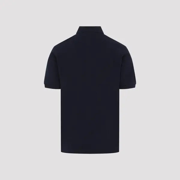 Etro Roma Printed Detail Polo - Blue