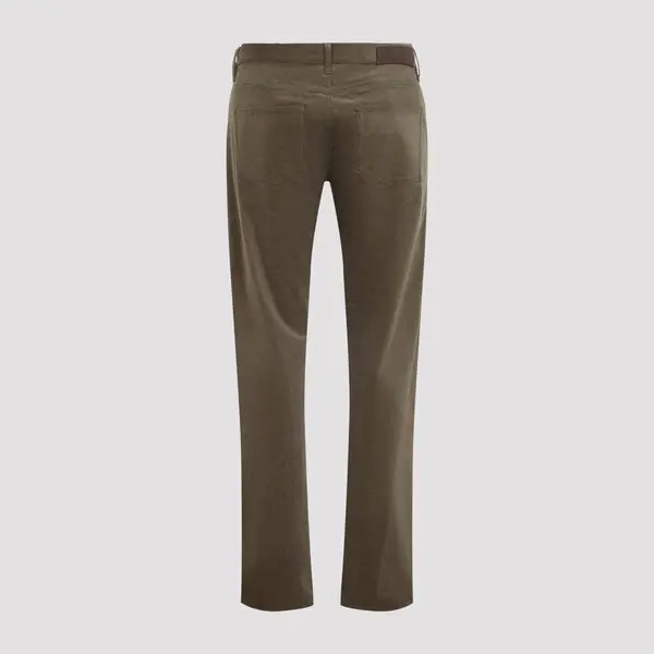 Giorgio Armani Five-pocket Corduroy Pants - Green