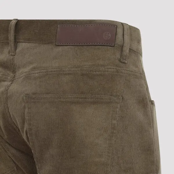 Giorgio Armani Five-pocket Corduroy Pants - Green