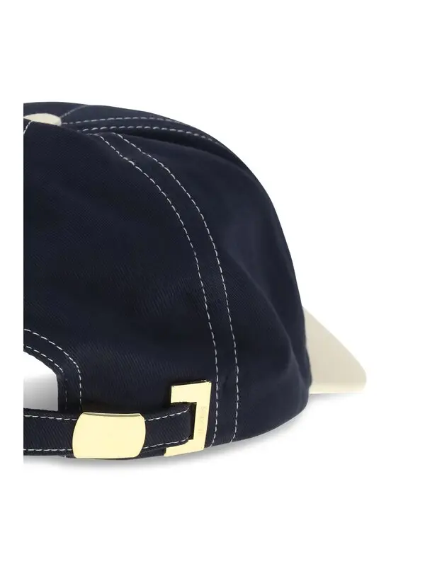 Balmain Bicolor Baseball Cap With Logo