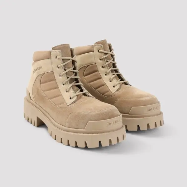 Balenciaga Low Combat Lace-up Boots - Multicolor