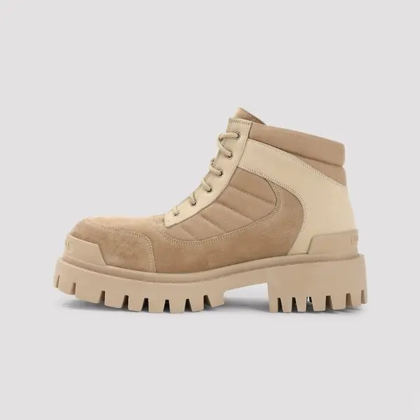 Balenciaga Low Combat Lace-up Boots - Multicolor