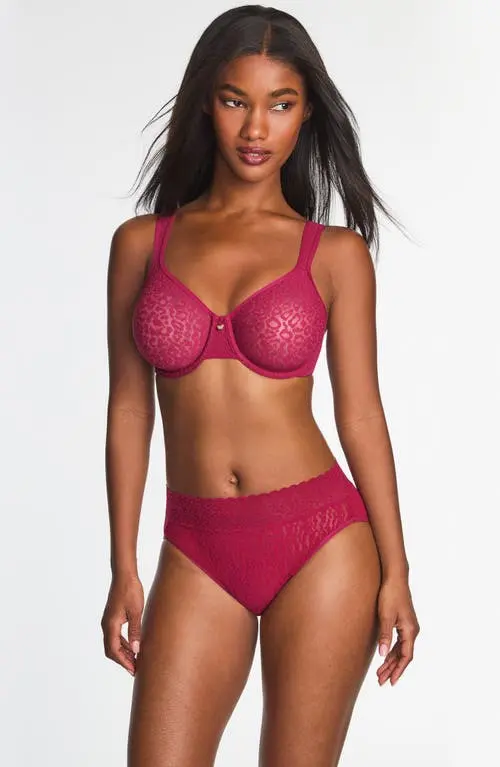 Wacoal High Bar™ Underwire Bra - Red Plum