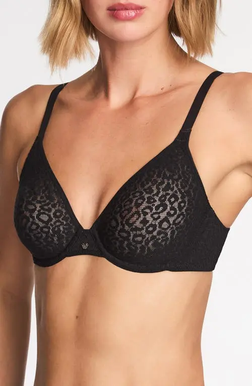 Wacoal High Bar™ Unlined Underwire Plunge Bra - Black
