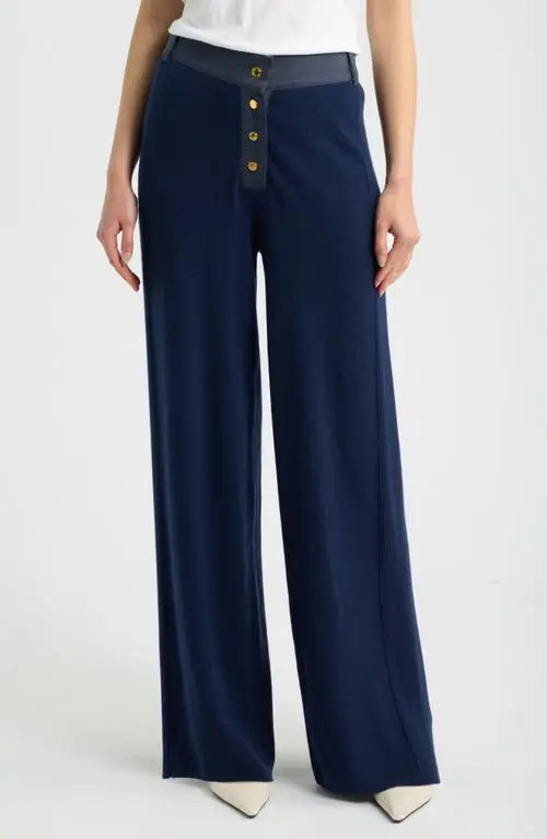 Rag & Bone Lucy Wide Leg Wool Blend Pants