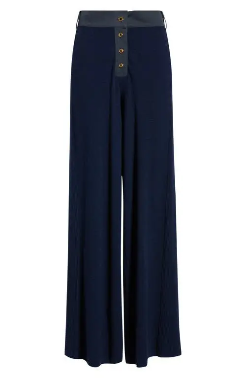 Rag & Bone Lucy Wide Leg Wool Blend Pants