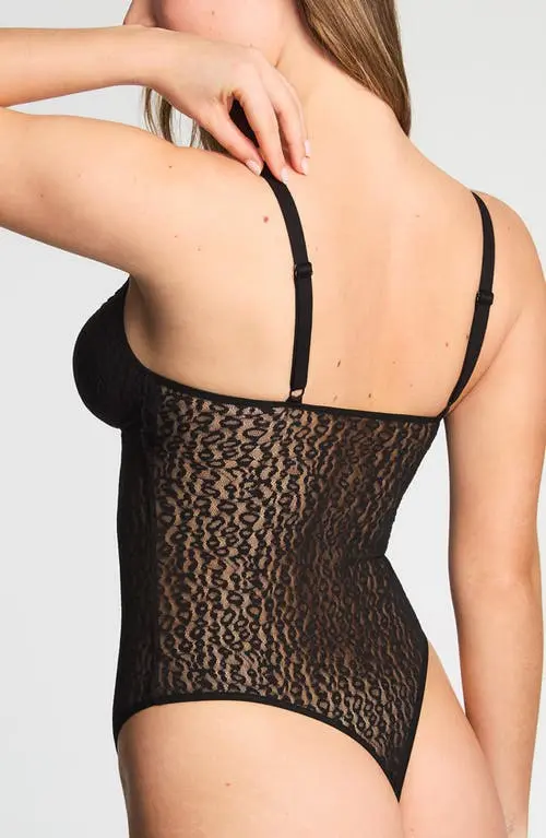 Wacoal High Bar Lace Thong Bodysuit