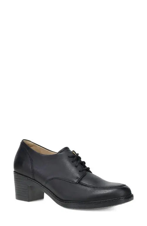 Dansko Lace-up Oxford Platform Pump - Black