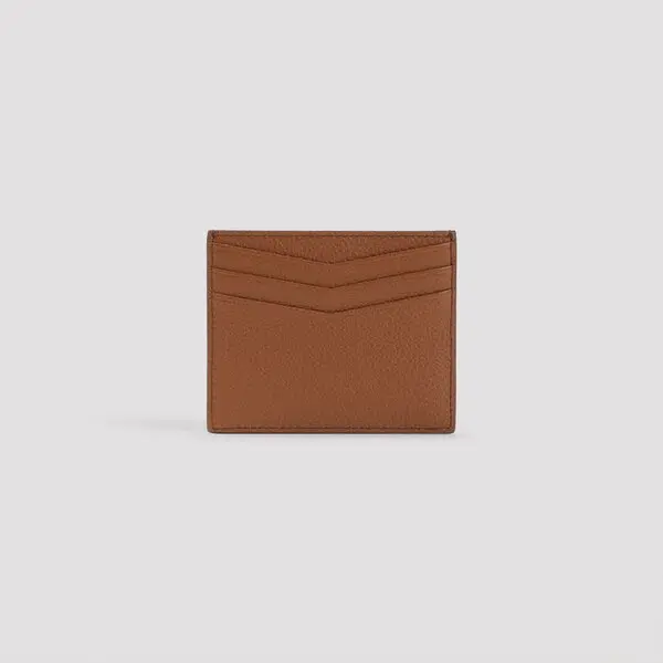 Miu Miu Calf Leather Card Case - Brown