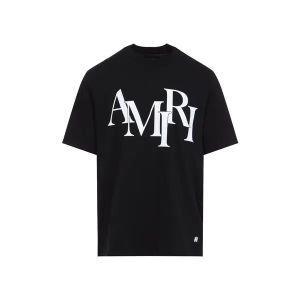 Amiri Cotton Staggered Logo T-shirt