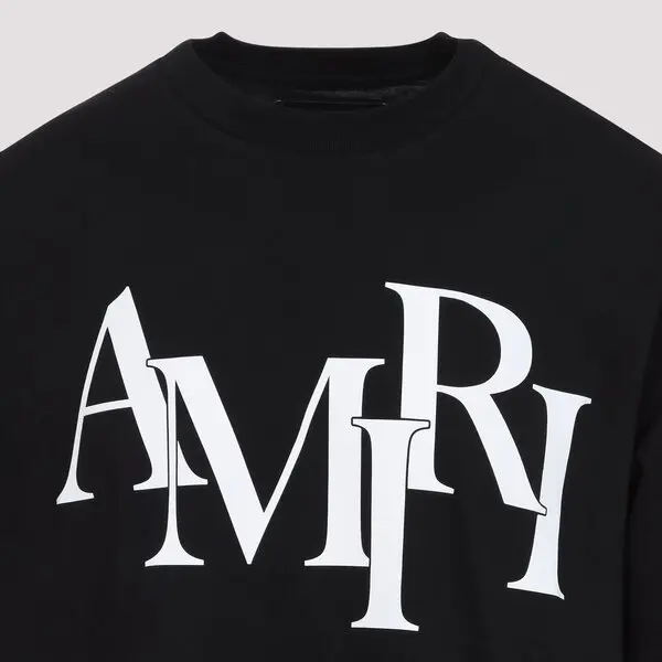 Amiri Cotton Staggered Logo T-shirt