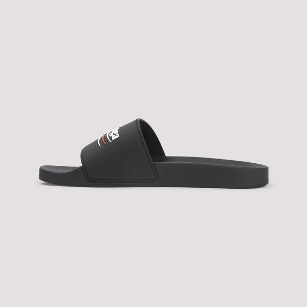 Balenciaga Pool Rubber Political Logo Slide