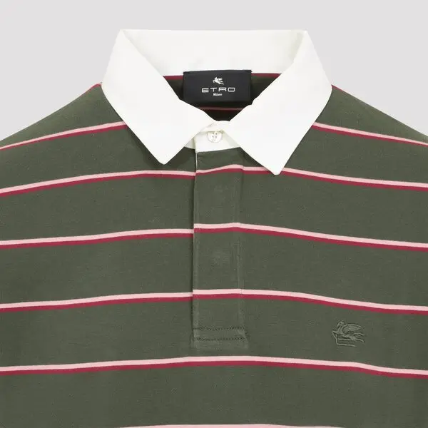 Etro L/s Striped Polo