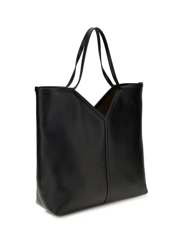 Saint Laurent Large Y Leather Tote Bag - Black