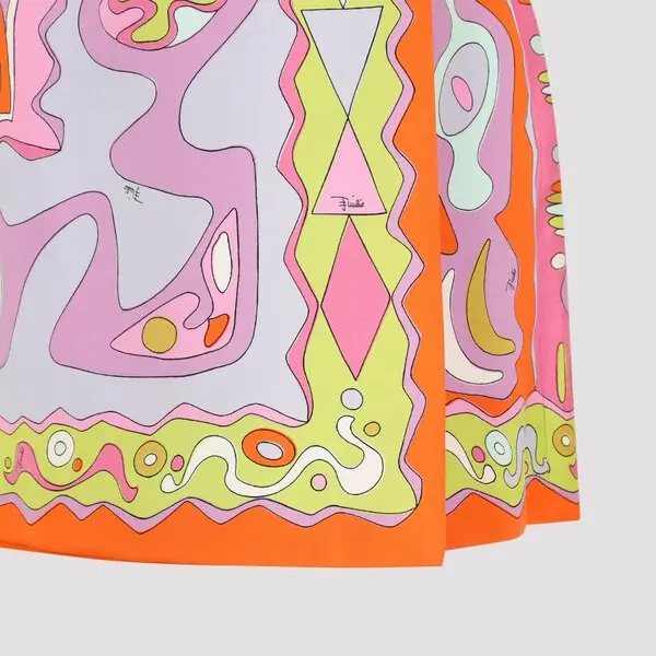 Emilio Pucci Silk Twill Skirt