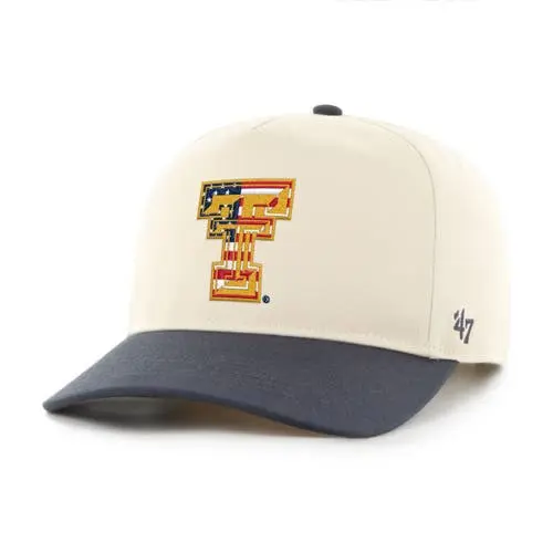 '47 47 Navy Texas Tech Red Raiders Americana Flag Hitch Adjustable Hat