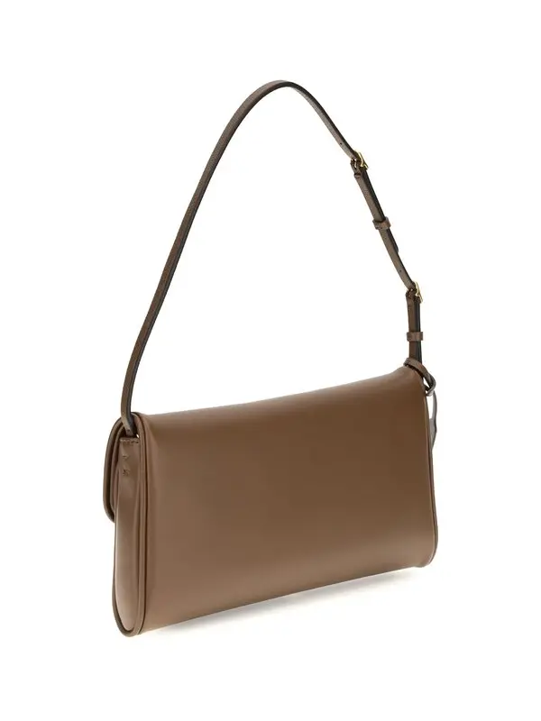 Valentino Garavani Devain Leather Shoulder Bag - Brown