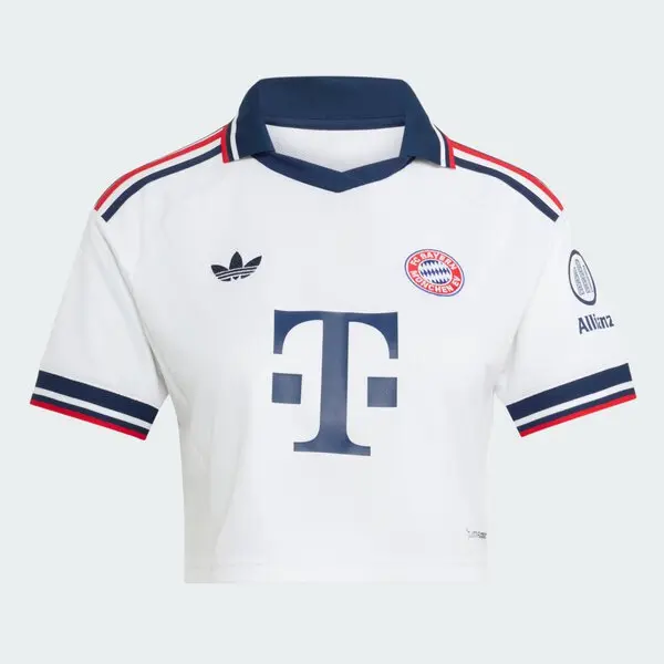 Adidas Fc Bayern 26/27 Away Cropped Jersey - White