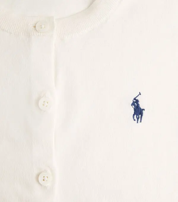 Polo Ralph Lauren Pima Cotton Cardigan With Embroidered Polo Pony