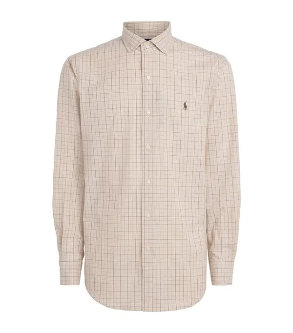 Polo Ralph Lauren Stretch-cotton Check Custom Fit Shirt
